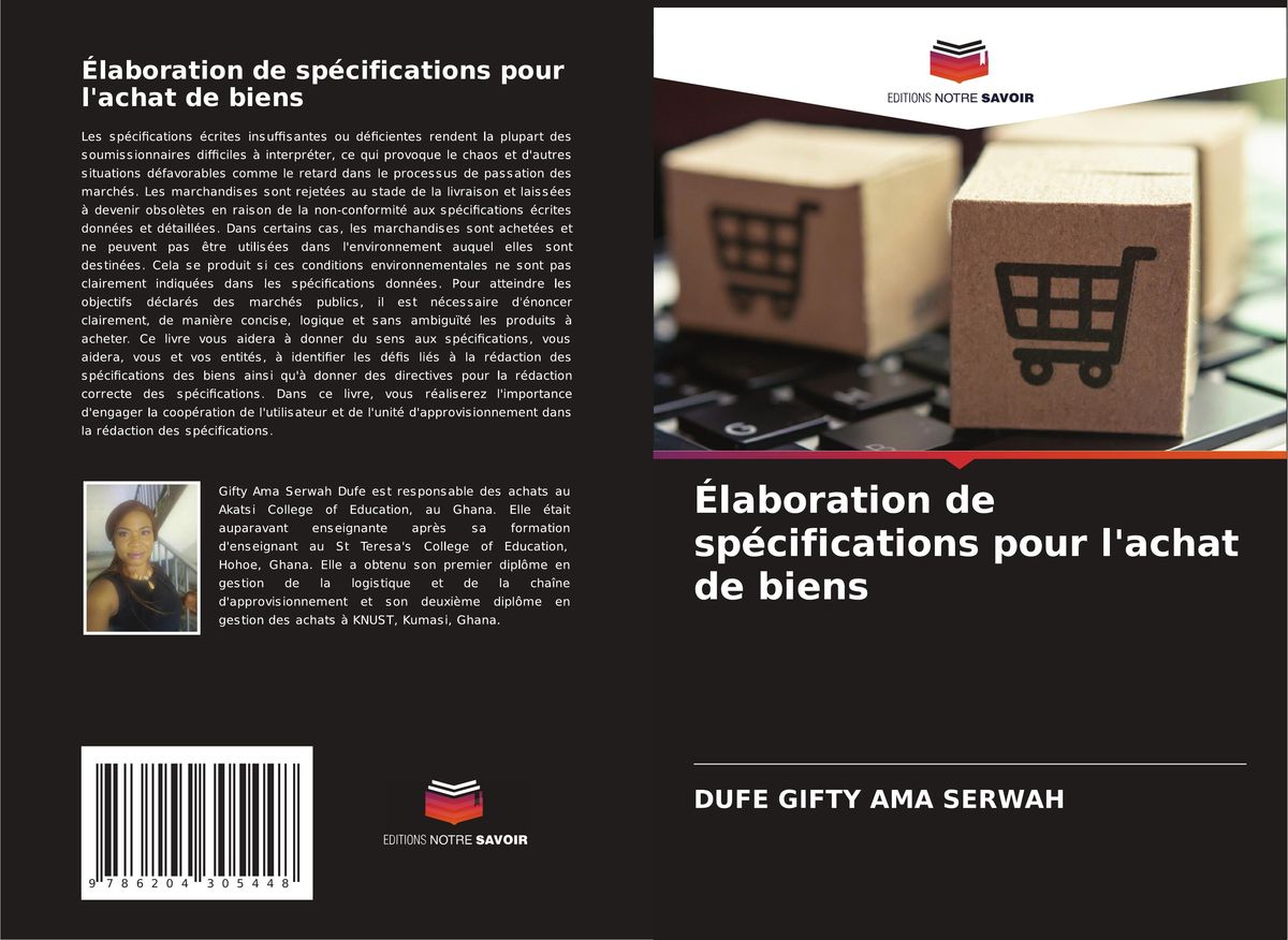 Élaboration de spécifications pour l'achat de biens von Dufe Gifty Ama ...