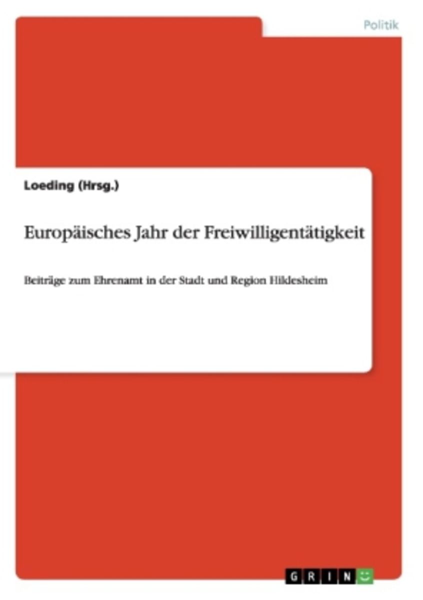 'Europäisches Jahr der Freiwilligentätigkeit' von 'Loeding (Hrsg ...