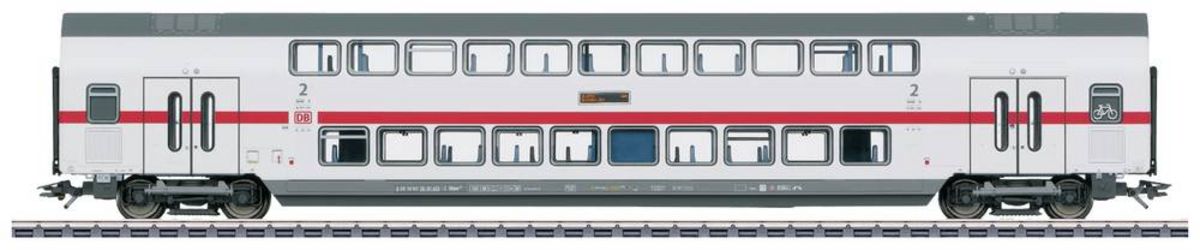 Märklin 43487 H0 IC2 Doppelstock-Mittelwagen der DB-AG DBpza 682.2, 2 ...