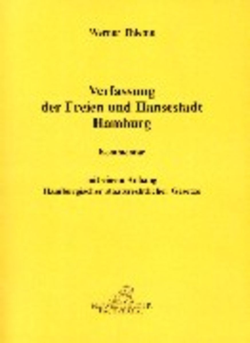 'Die Verfassung der Freien- u. Hansestadt Hamburg' von '' - Buch - '978-3-933375-00-1'