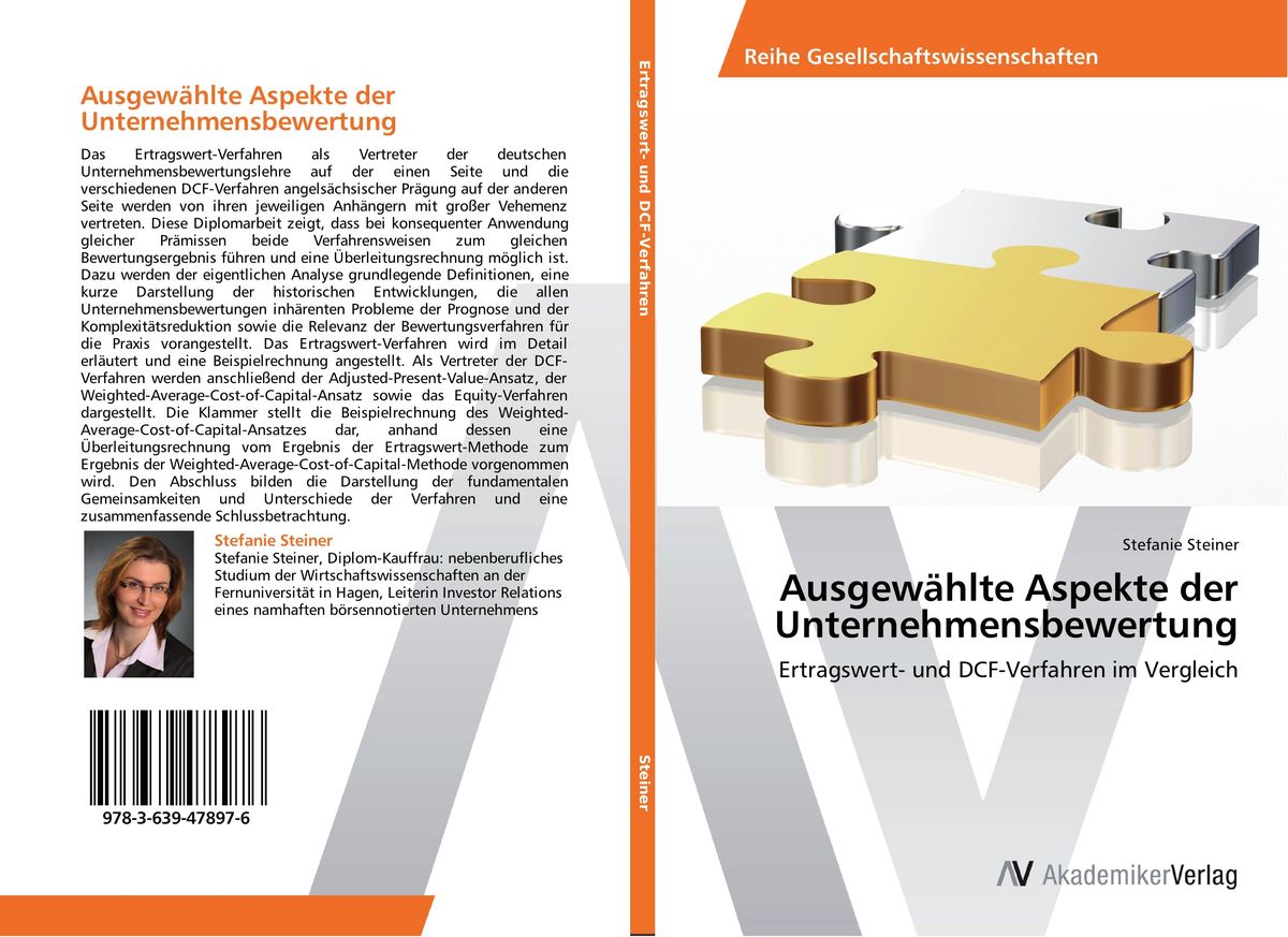 'Ausgewählte Aspekte der Unternehmensbewertung' von 'Stefanie Steiner ...