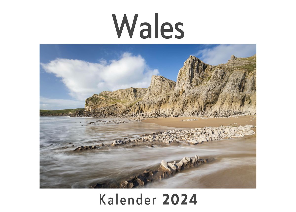 Wales (Wandkalender 2024, Kalender DIN A4 quer, Monatskalender im ...