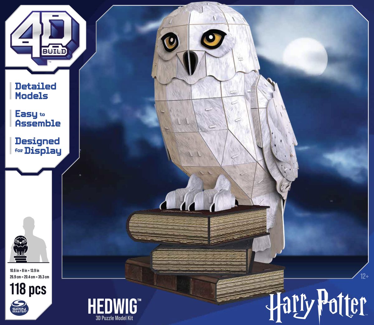 '4D Build - Harry Potter, 3D-Puzzle der beliebten Schnee-Eule Hedwig ...