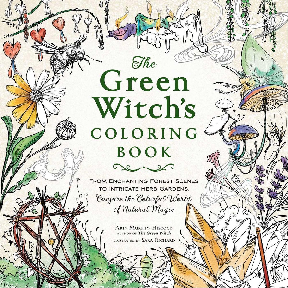 The Green Witch's Coloring Book von Arin Murphy-Hiscock - Taschenbuch ...