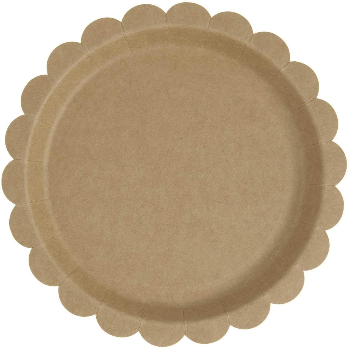 'Pappteller Kraftpapier, , 8 Stk, 23 cm, 350 g/m² online bestellen