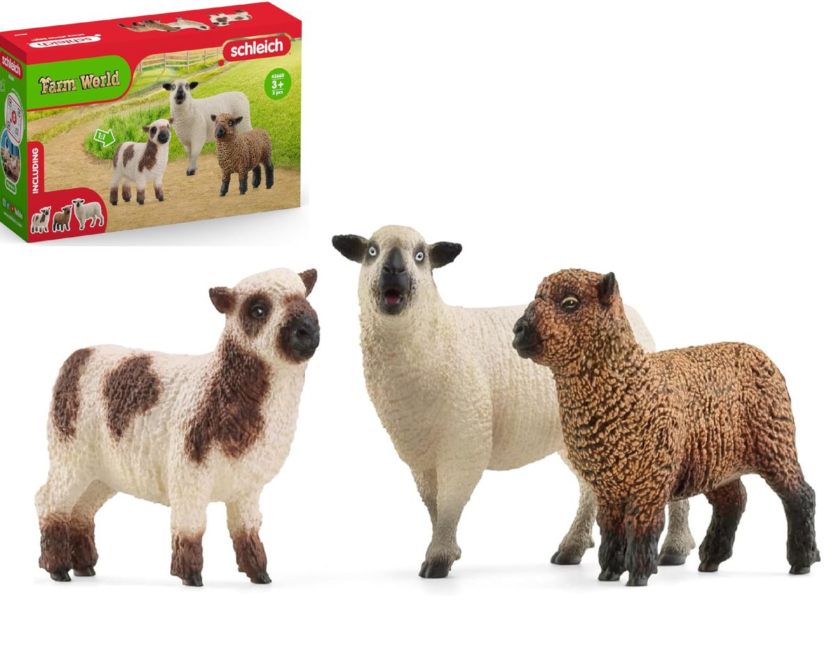 'Schleich 42660 - Farm World, Schaffreunde, 3-teilig, Tierfigur' kaufen - Spielwaren