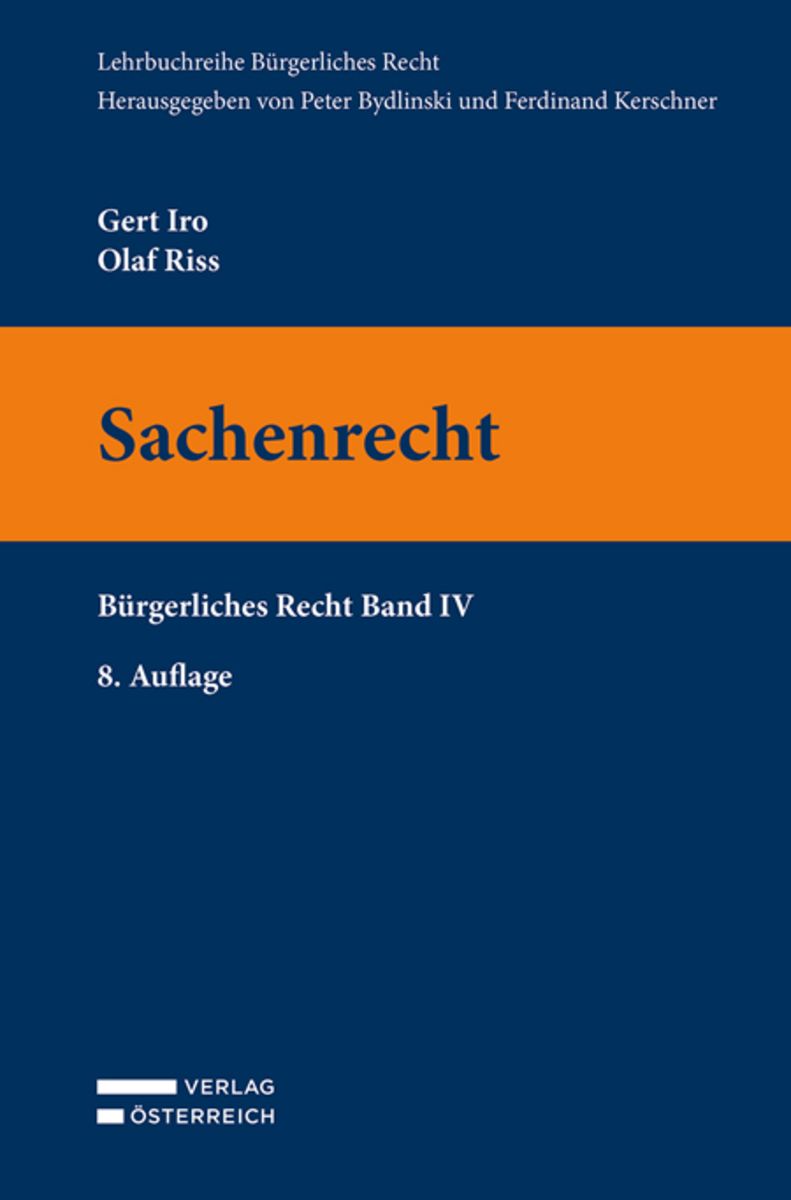 'Sachenrecht' von 'Gert Iro' - Buch - '978-3-7046-9157-6'