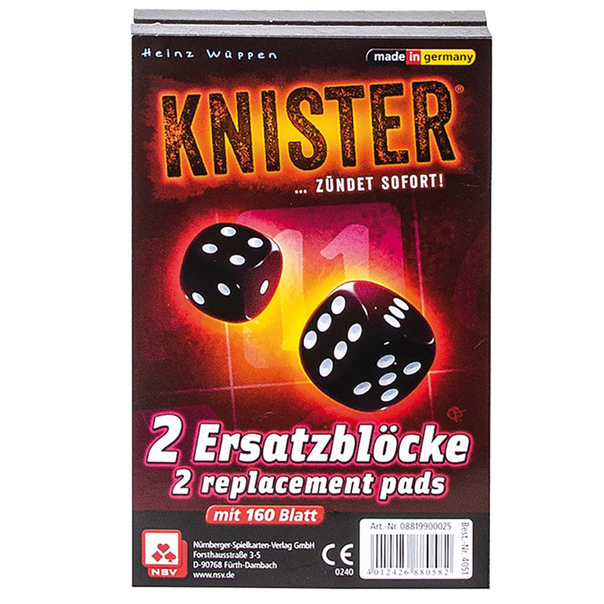 'Nürnberger Spielkarten - Knister - Ersatzblöcke 2er' kaufen - Spielwaren