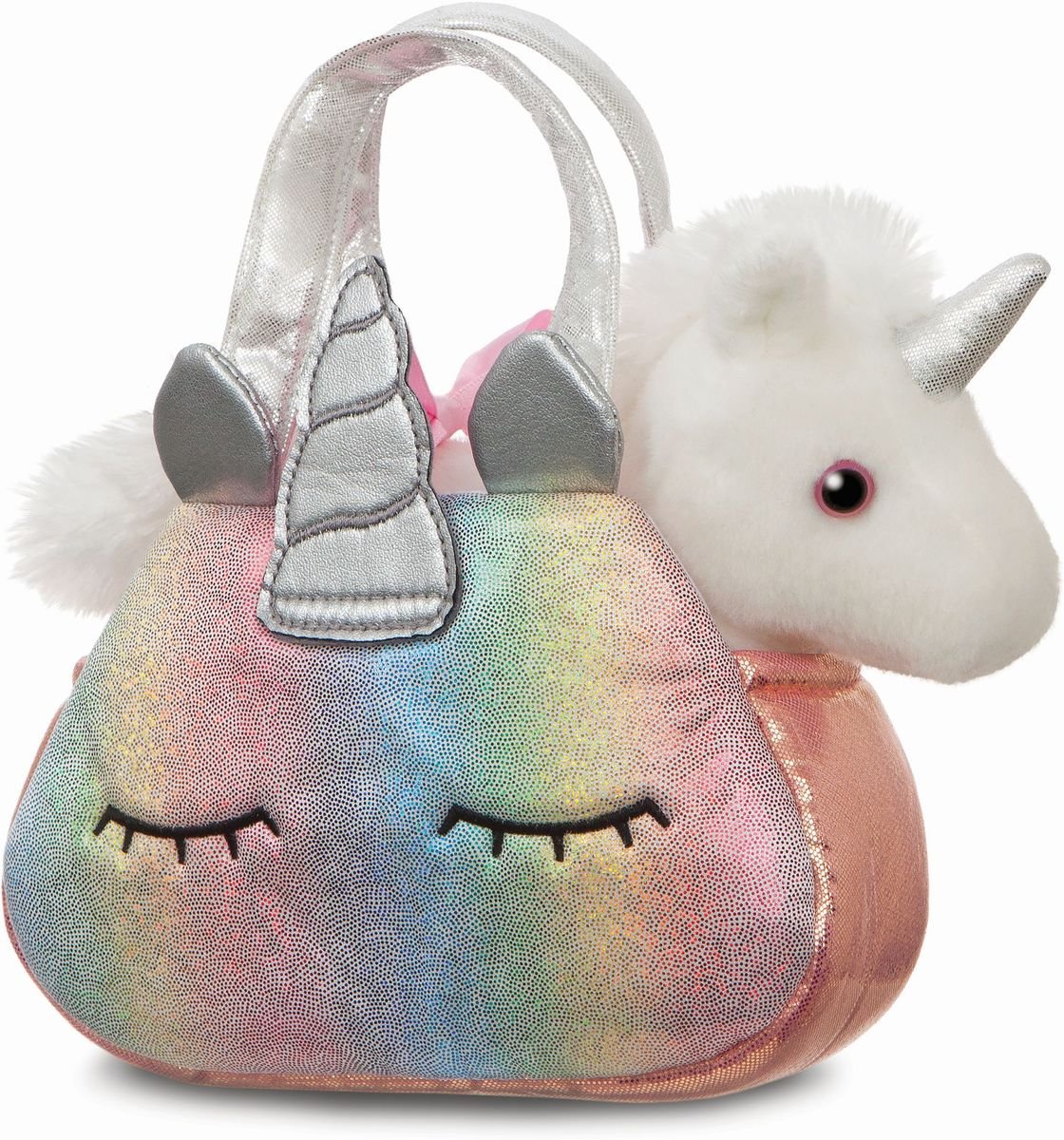 'Aurora World 61253 - Fancy Pals Einhorn 20cm, Handtasche mit ...