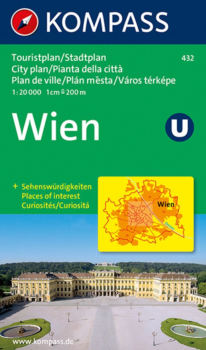 'KOMPASS Stadtplan Wien 1:20.000' von '' - 'Mappe gefaltet' - '978-3 ...
