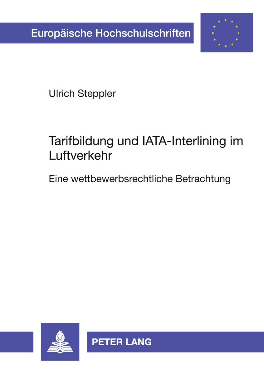 "Tarifbildung und IATA-Interlining im Luftverkehr" online kaufen