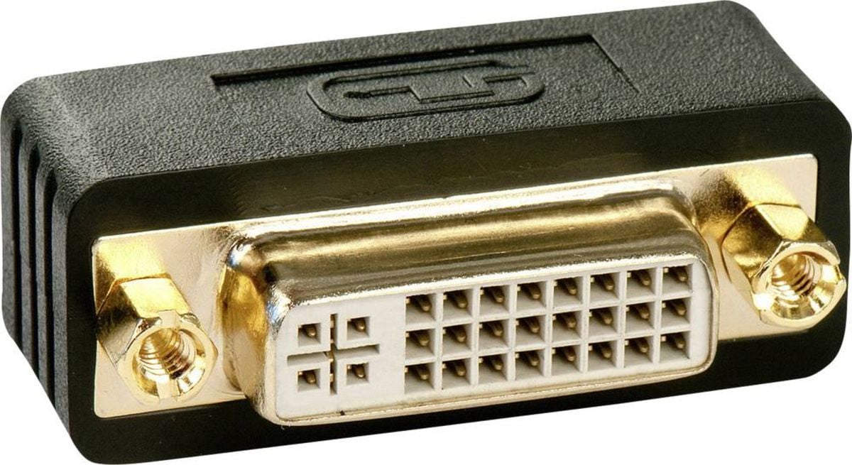 LINDY 41098 DVI Adapter [1x DVI-Buchse 24+5pol. - 1x DVI-Stecker 24 ...