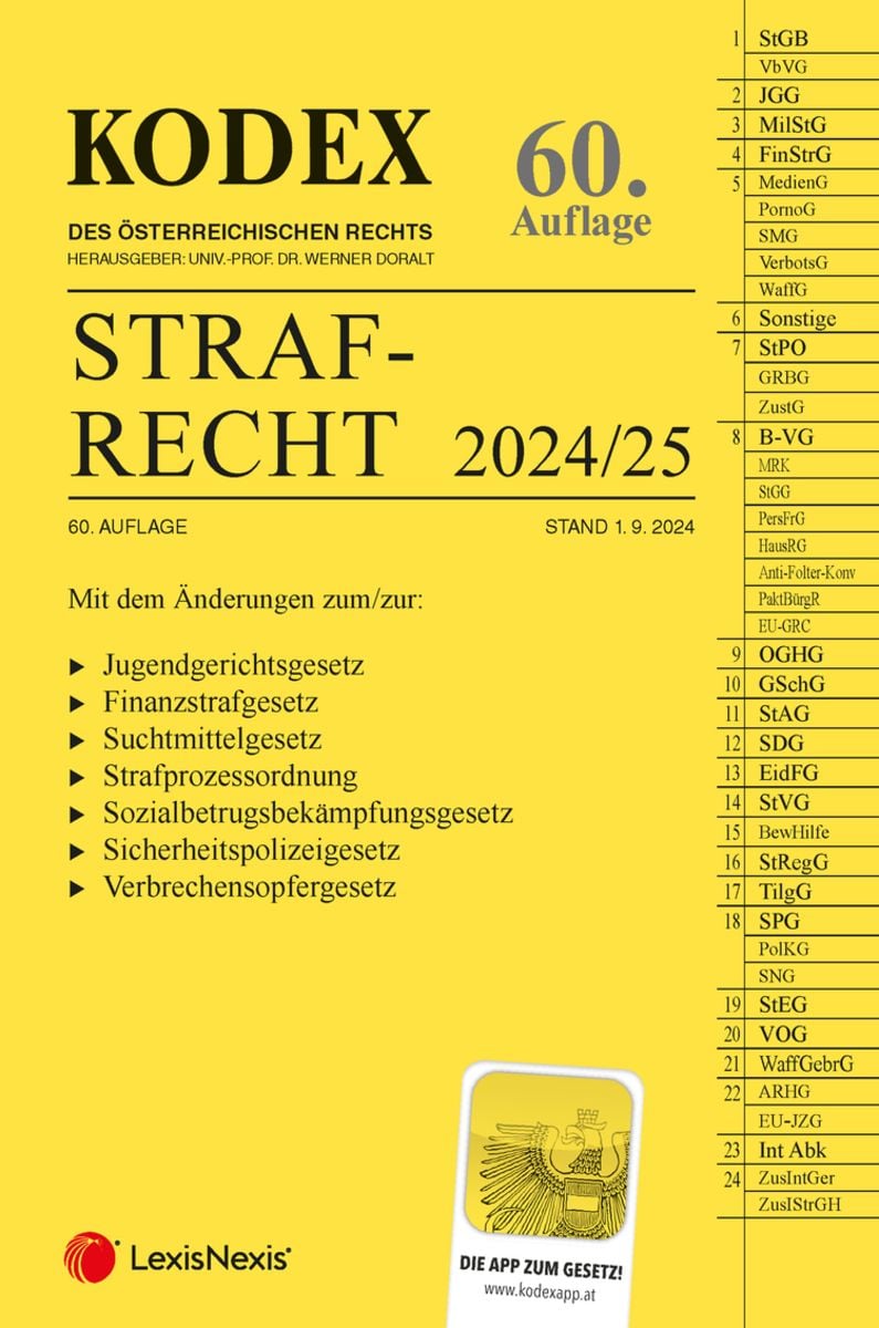 "KODEX Strafrecht 2024/25 - inkl. App" online kaufen