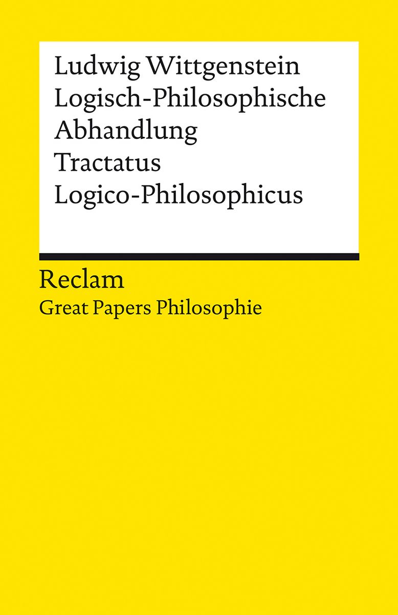 'Logisch-Philosophische Abhandlung. Tractatus Logico-Philosophicus' von ...