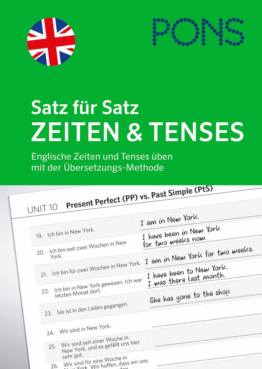 'PONS Satz für Satz Englisch Zeiten und Tenses' - 'Englisch' Schulbuch ...
