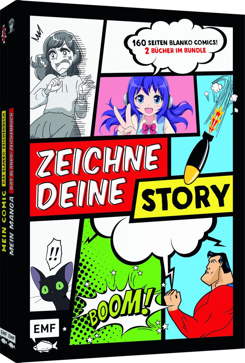 'Zeichne deine Story – Blanko Comics: Zwei Bücher im Bundle' von ...