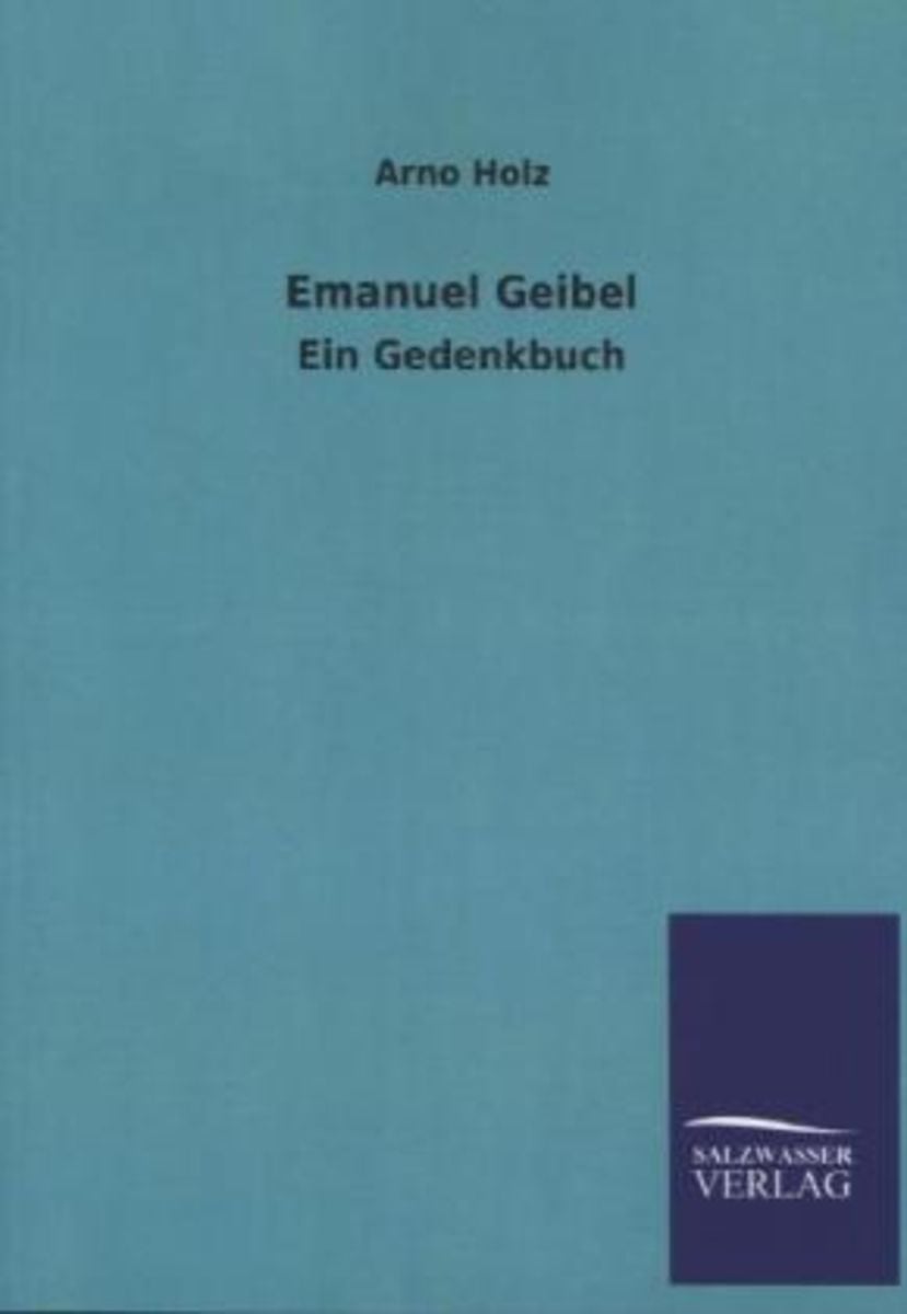 "Emanuel Geibel" online kaufen