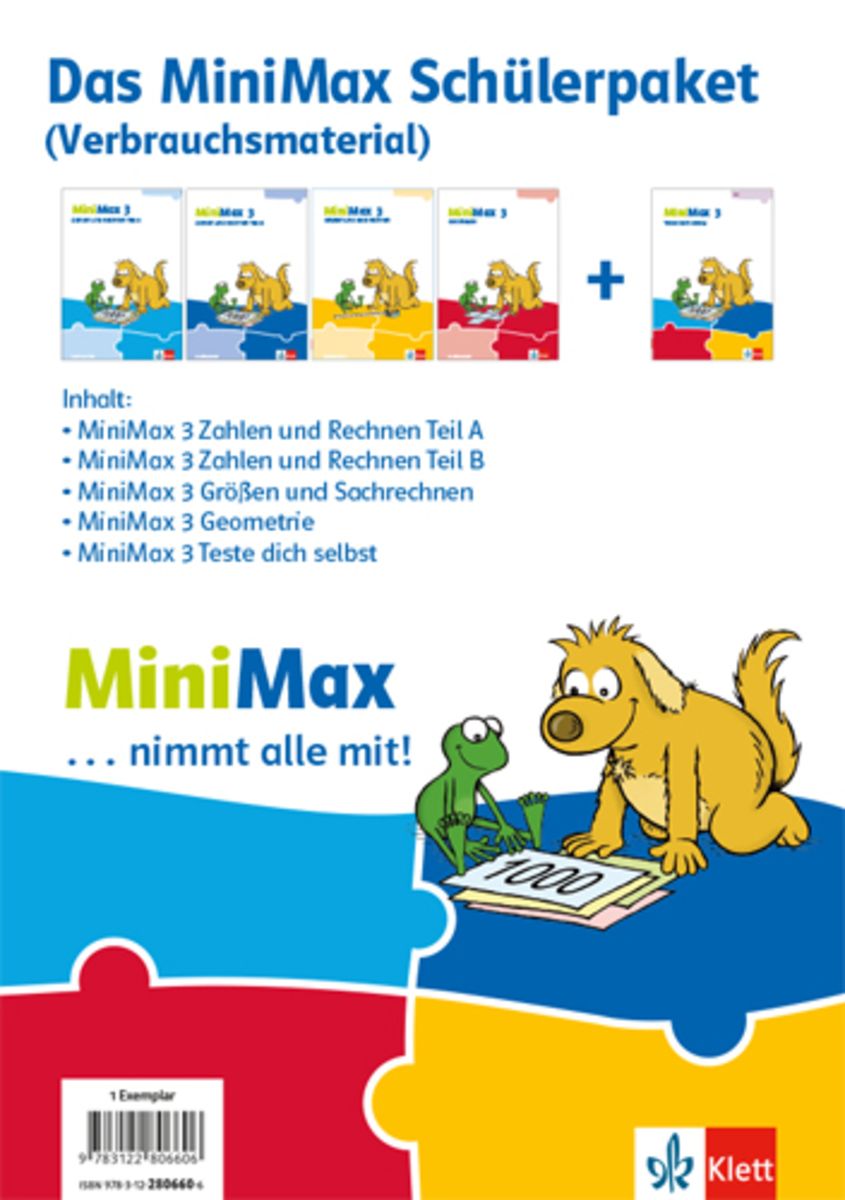 MiniMax 3. Schülerpaket - 3. Klasse Schulbuch - 978-3-12-280660-6 | Thalia