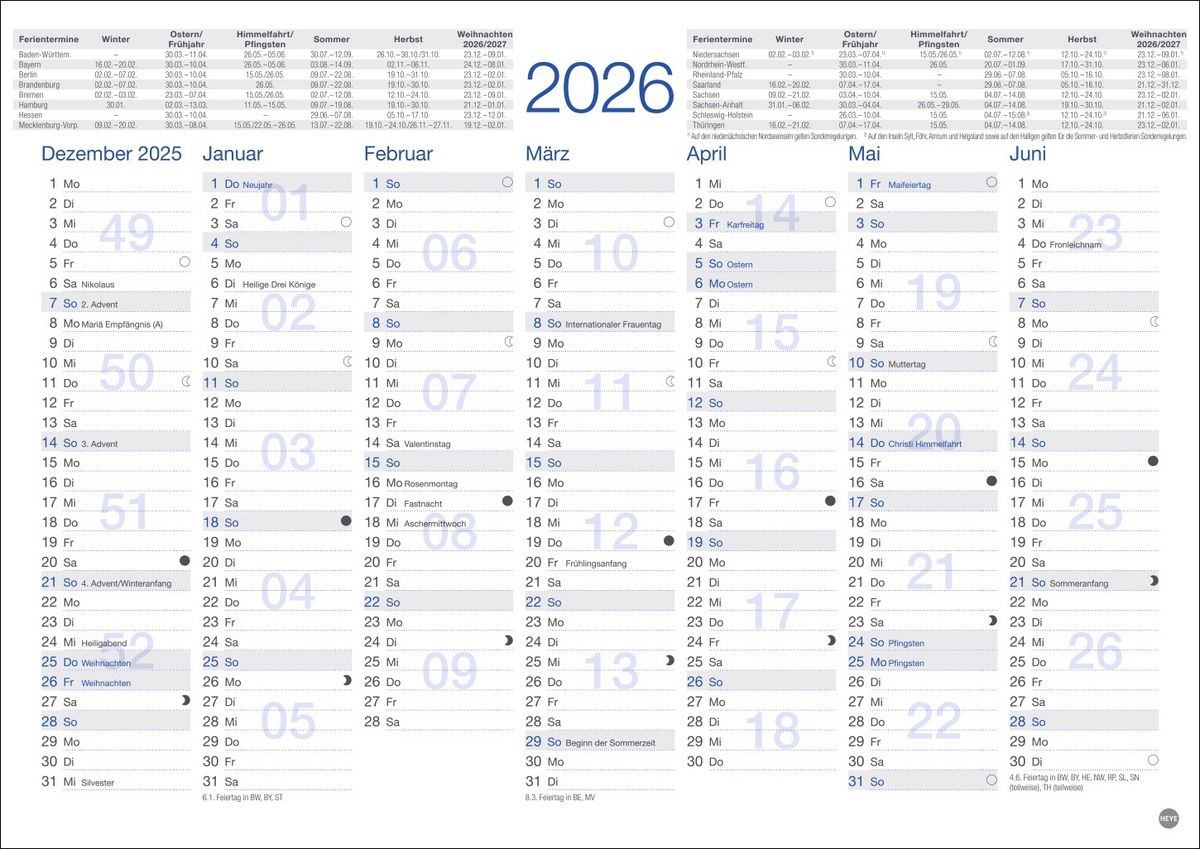 Tafelkalender A4 2026 - Athesia | Thalia