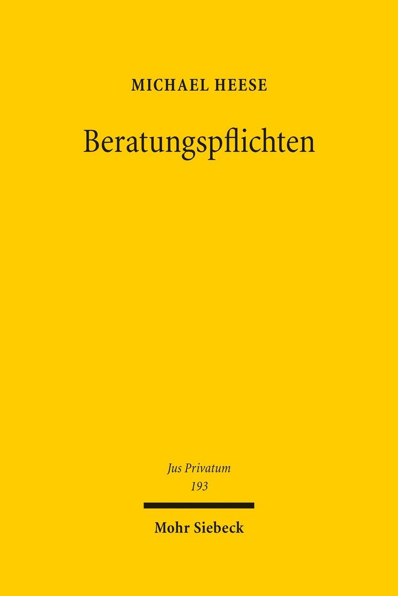 'Beratungspflichten' von 'Michael Heese' - eBook